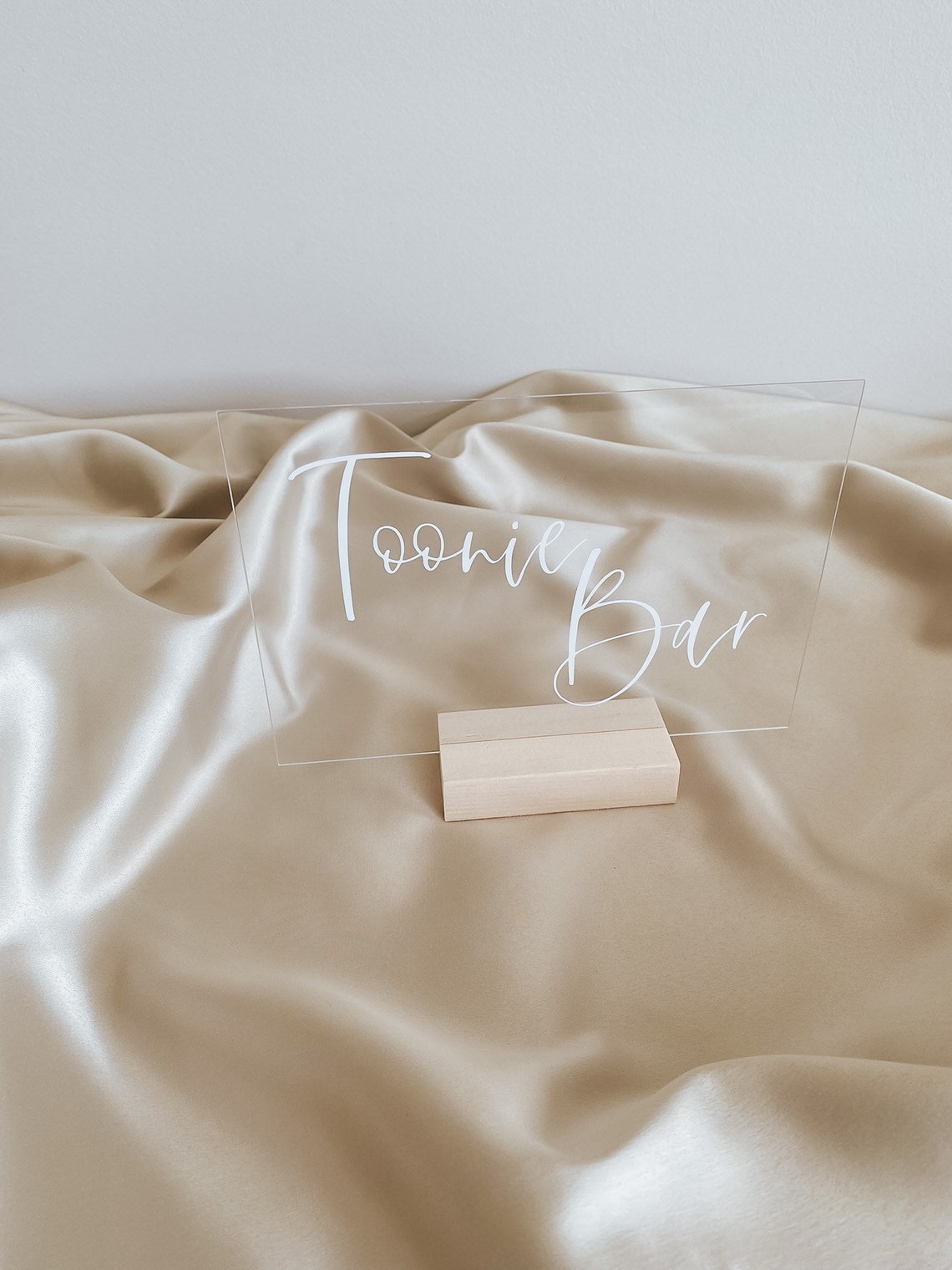 Acrylic Toonie Bar Sign for Wedding Acrylic Bar Sign Open - Etsy