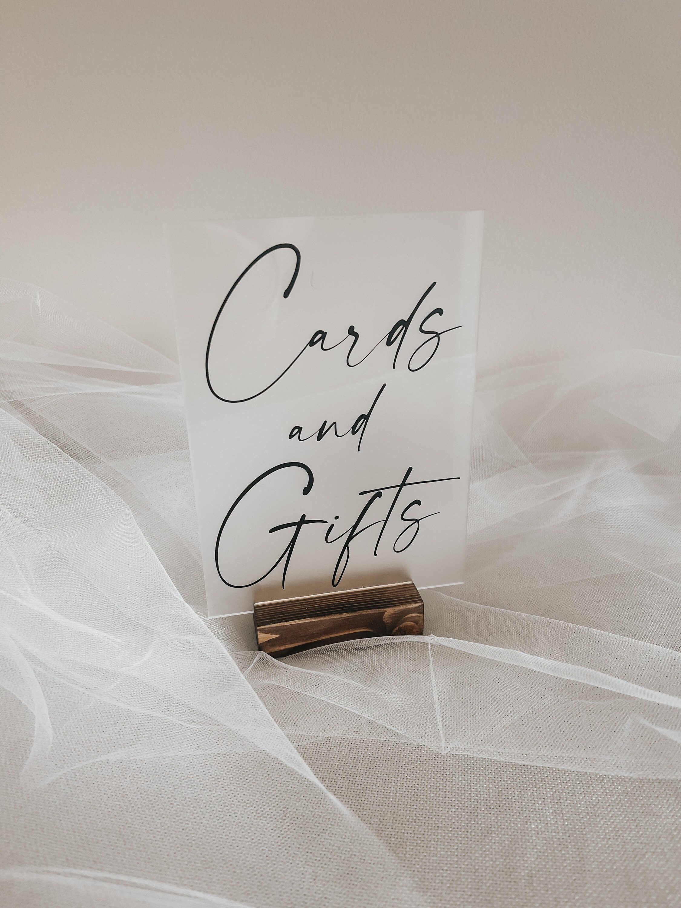 Frosted Acrylic Cards and Gifts and Frosted Acrylic Wedding | Etsy