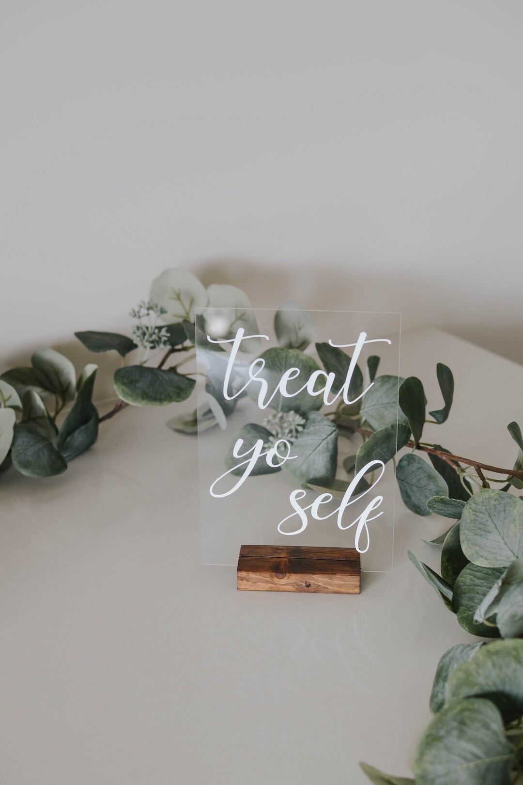 Acrylic Treat Yourself Sign, Love is Sweet Sign, Candy Bar Sign ...