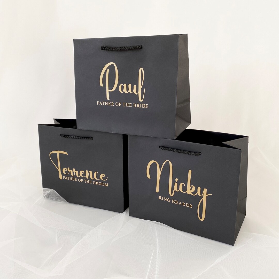 Personalized Gift Bag for Bridesmaids, Groomsmen, Maid of Honour, Best ...