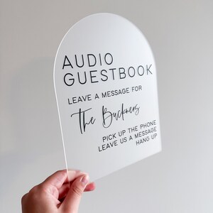 Acrylic Audio Guestbook Sign for Wedding Telephone Guestbook, Telephone ...