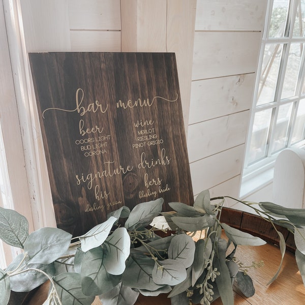 Rustic Bar Sign - Etsy