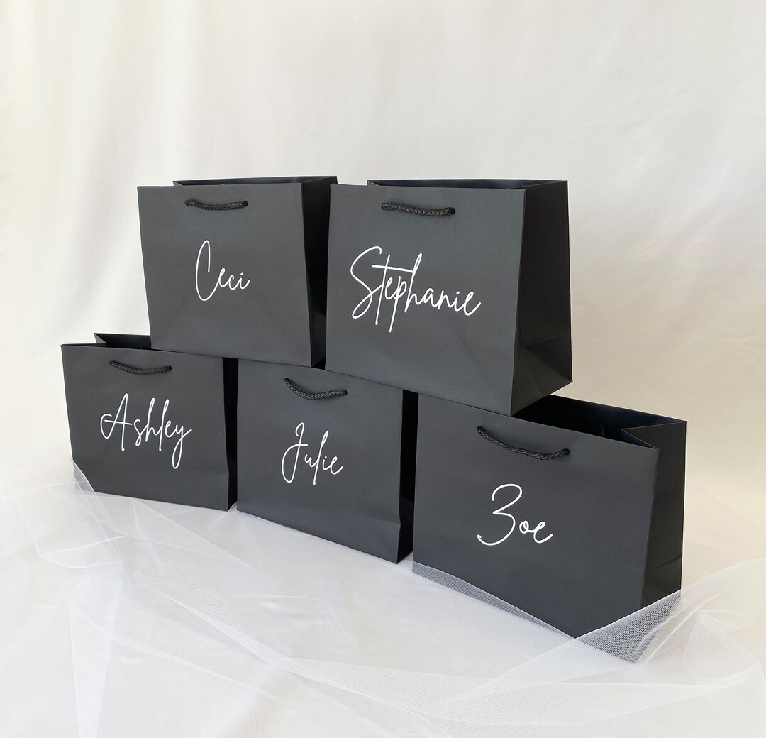 Bridesmaid Groomsmen Gift Bag Maid of Honour Best Man Gift Bags ...