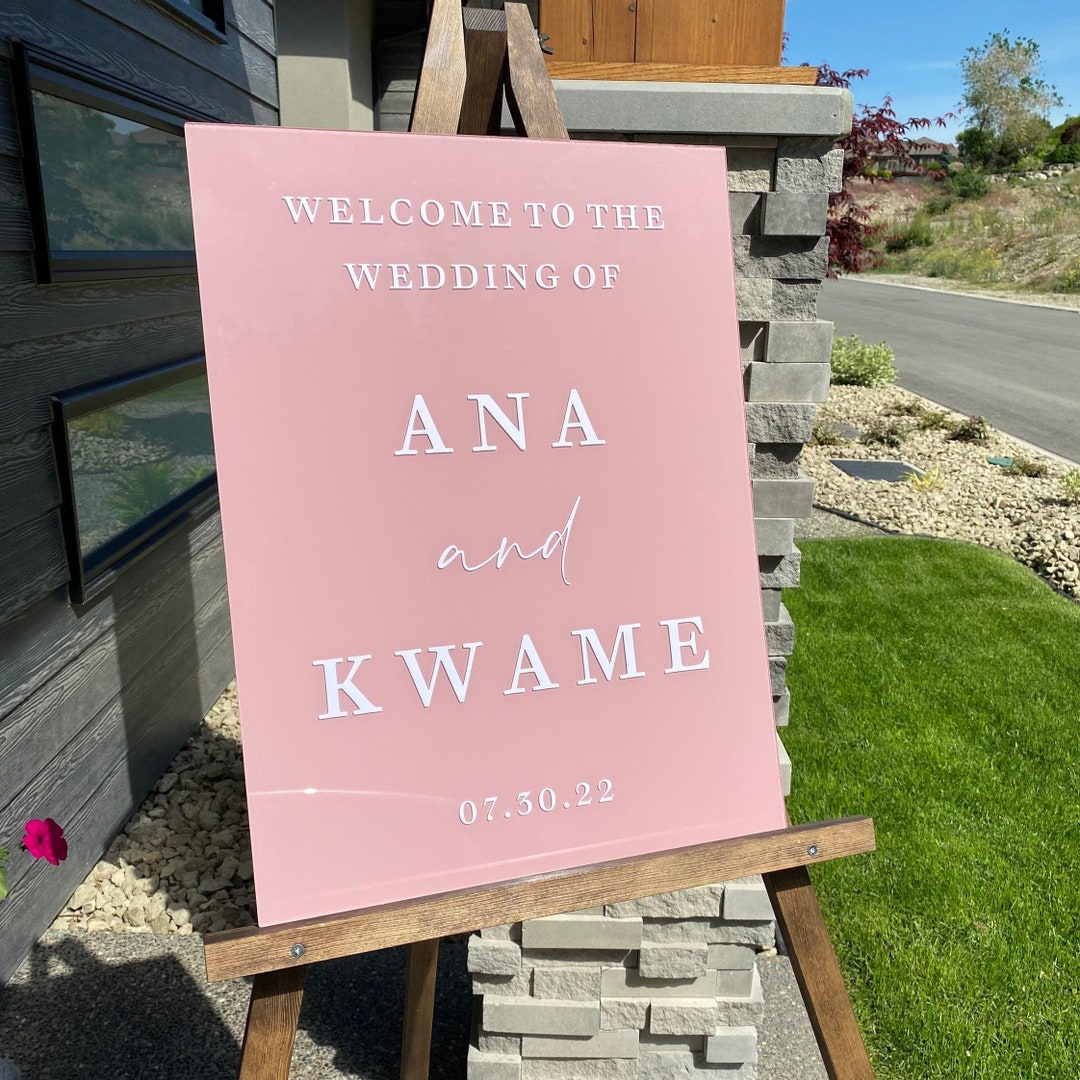 Wedding Welcome Sign, Large Welcome Event Sign, Engagement Announcement ...