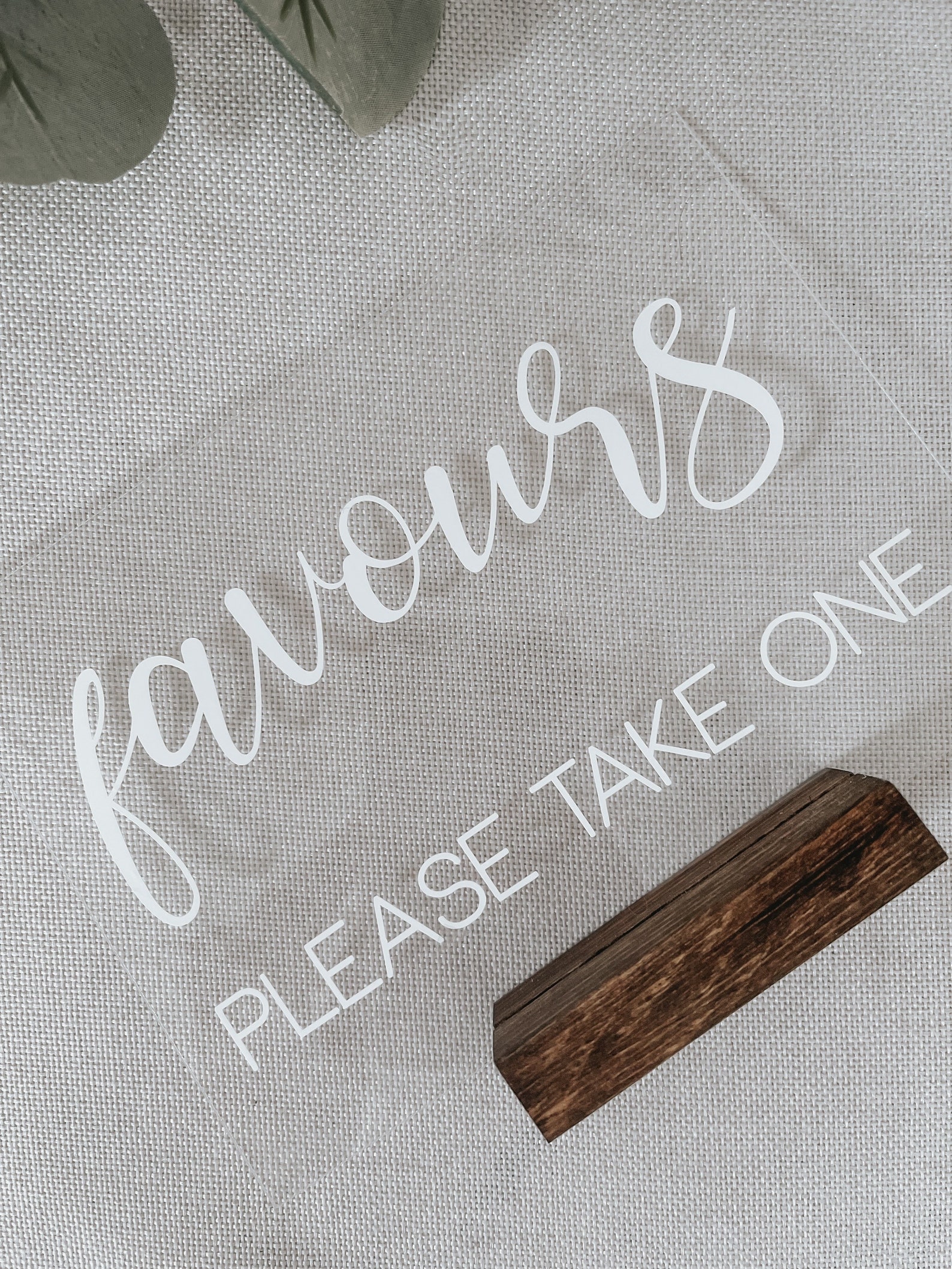 Acrylic Favour Sign Wedding Sign Please Take One Thank You - Etsy