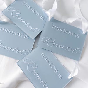 This Row is Reserved Sign for Wedding Ceremony, This Seat is Reserved ...