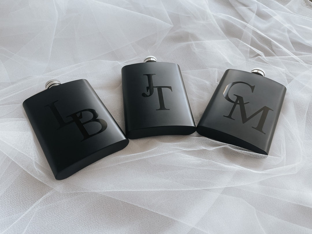 Personalized Groomsmen Flask DECAL ONLY, Groomsmen Gifts, Flask for ...