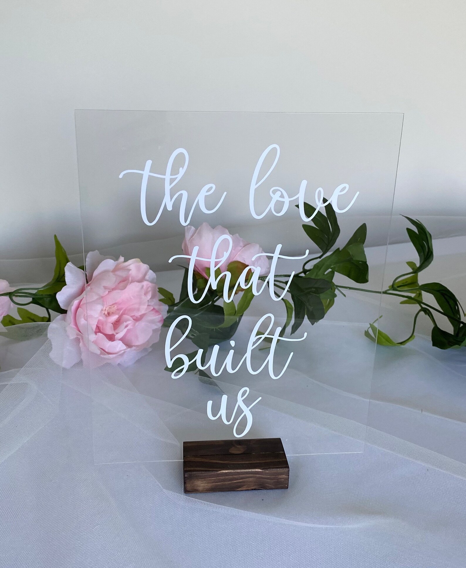 The Love That Built Us Wedding Decor Sign, Wedding Day Verse, for My ...