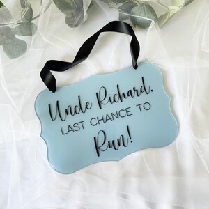 Here Comes the Bride Wedding Sign, Ring Bearer Flower Girl Sign, Bride ...