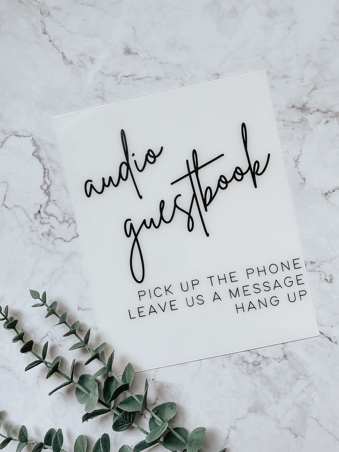 Acrylic Audio Guestbook Sign for Wedding Telephone Guestbook, Telephone ...