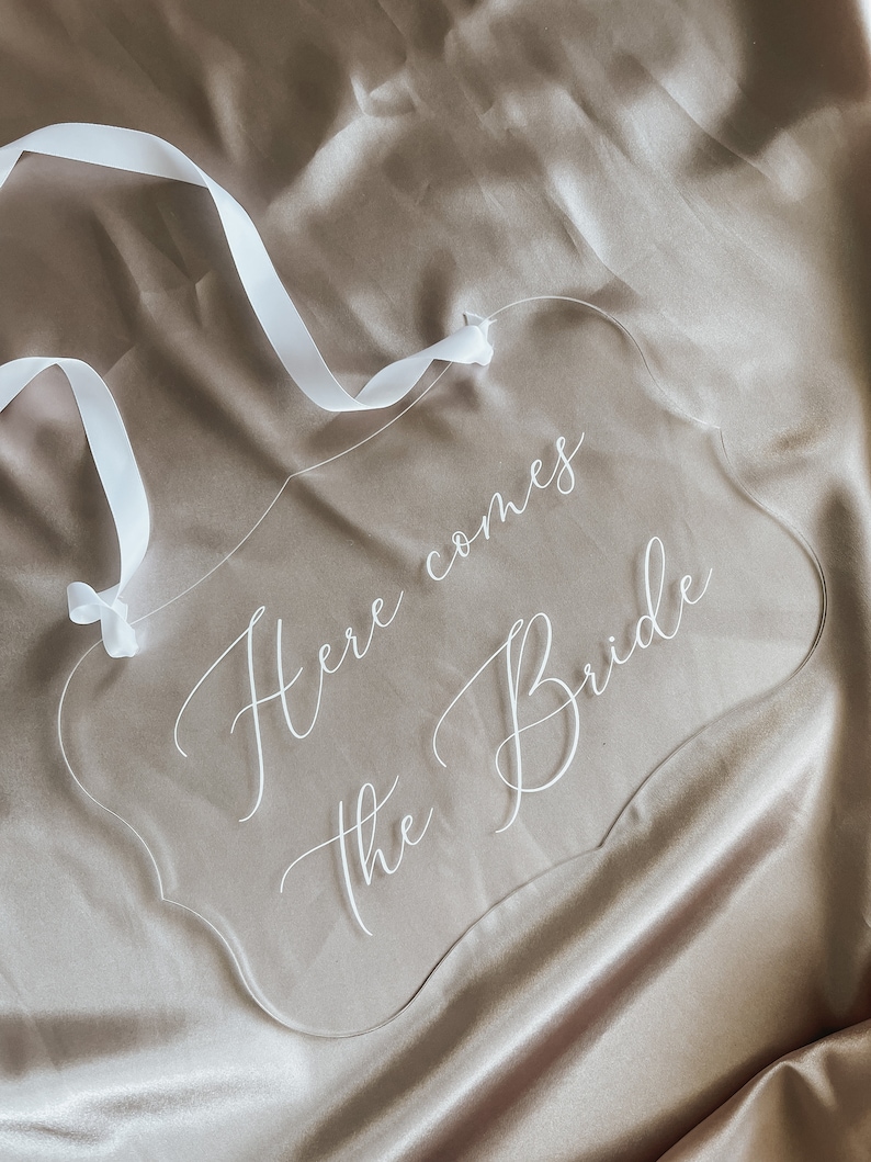 Here Comes the Bride Wedding Sign for Ring Bearer Ring Bearer - Etsy