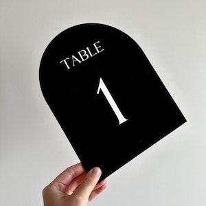Wedding Table Numbers, Acrylic Table Numbers, Wedding Table Decorations ...