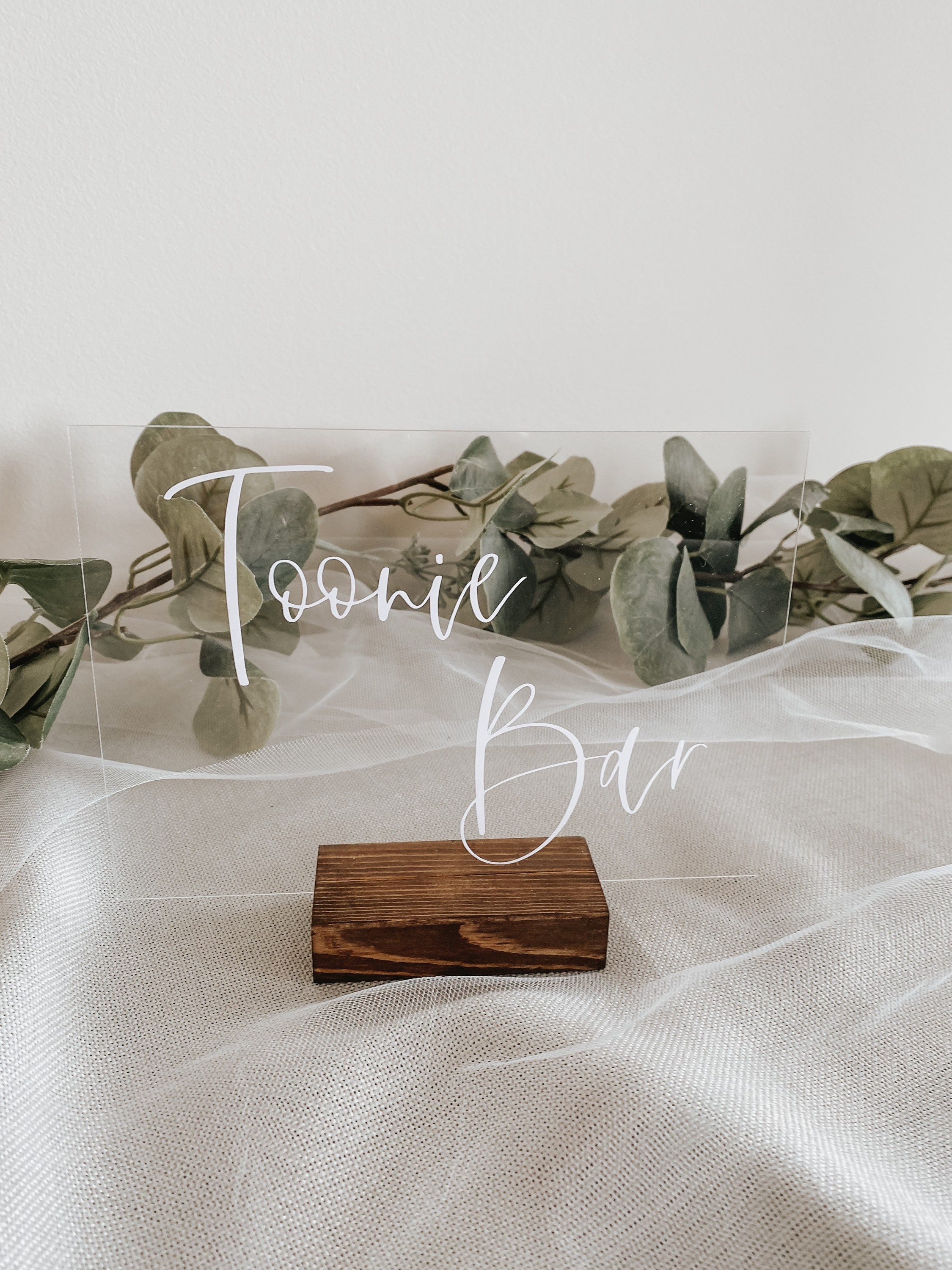 Acrylic Toonie Bar Sign for Wedding Acrylic Bar Sign Open - Etsy