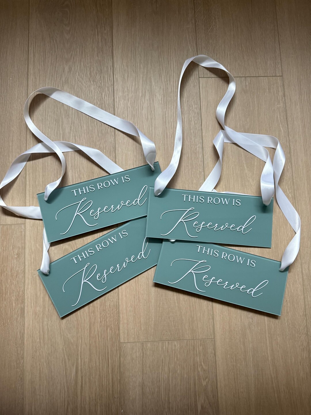This Row is Reserved Sign for Wedding Ceremony, This Seat is Reserved ...