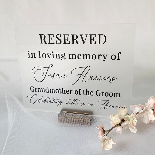 Memory Table Sign - Etsy