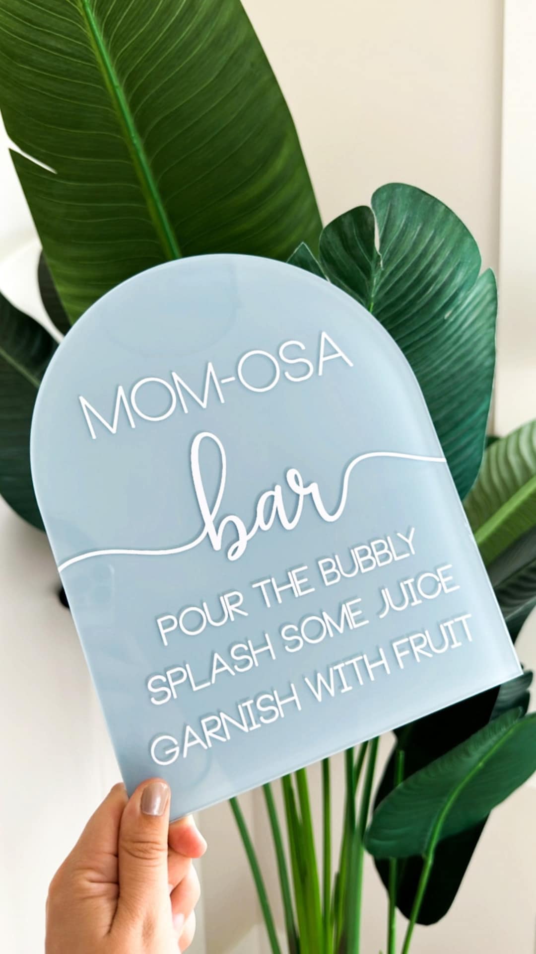 Acrylic Mimosa Bar Baby Shower Refreshment Table, Pour the Bubbly Sign ...