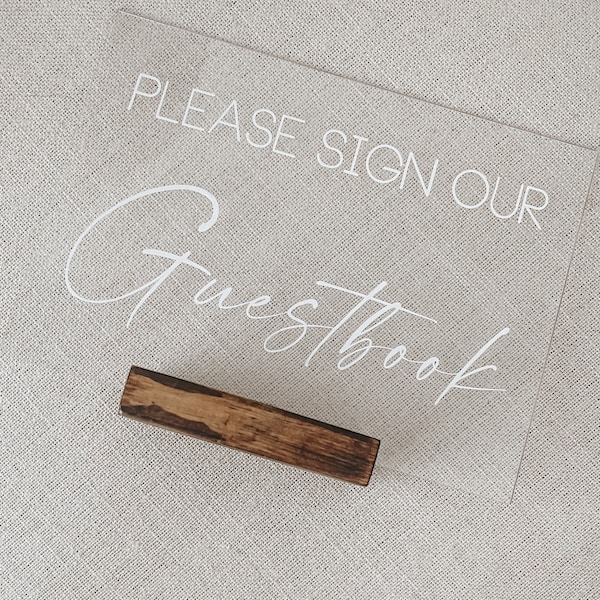 Acrylic Guest Book - Etsy