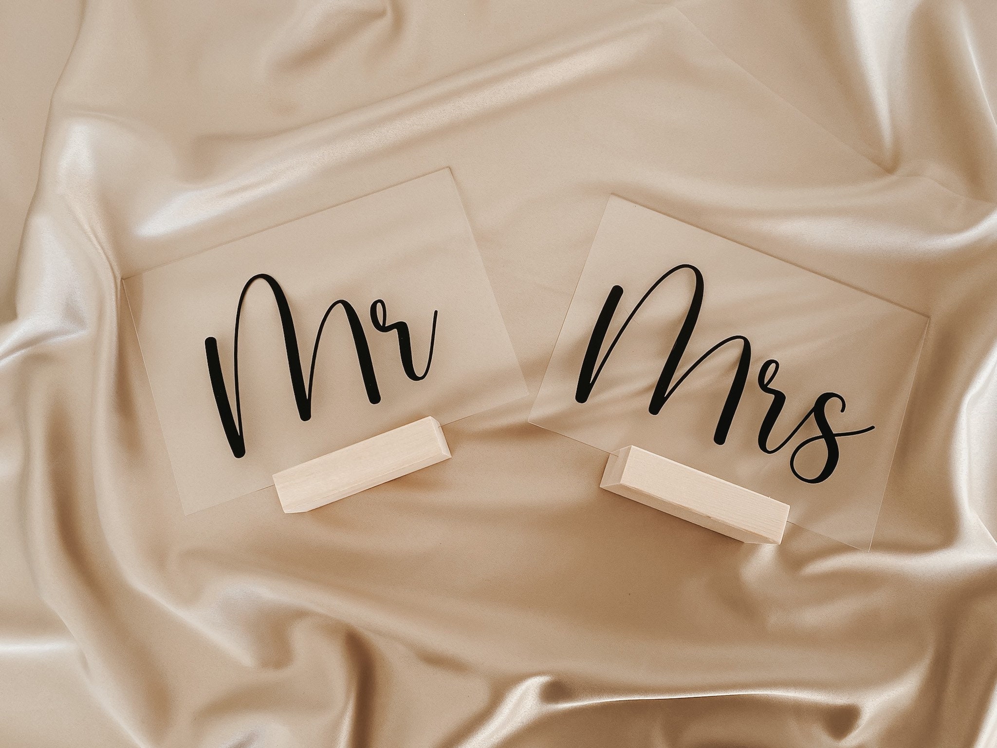 Mr and Mrs Head Table Wedding Seating Signs, Bride and Groom Acrylic ...