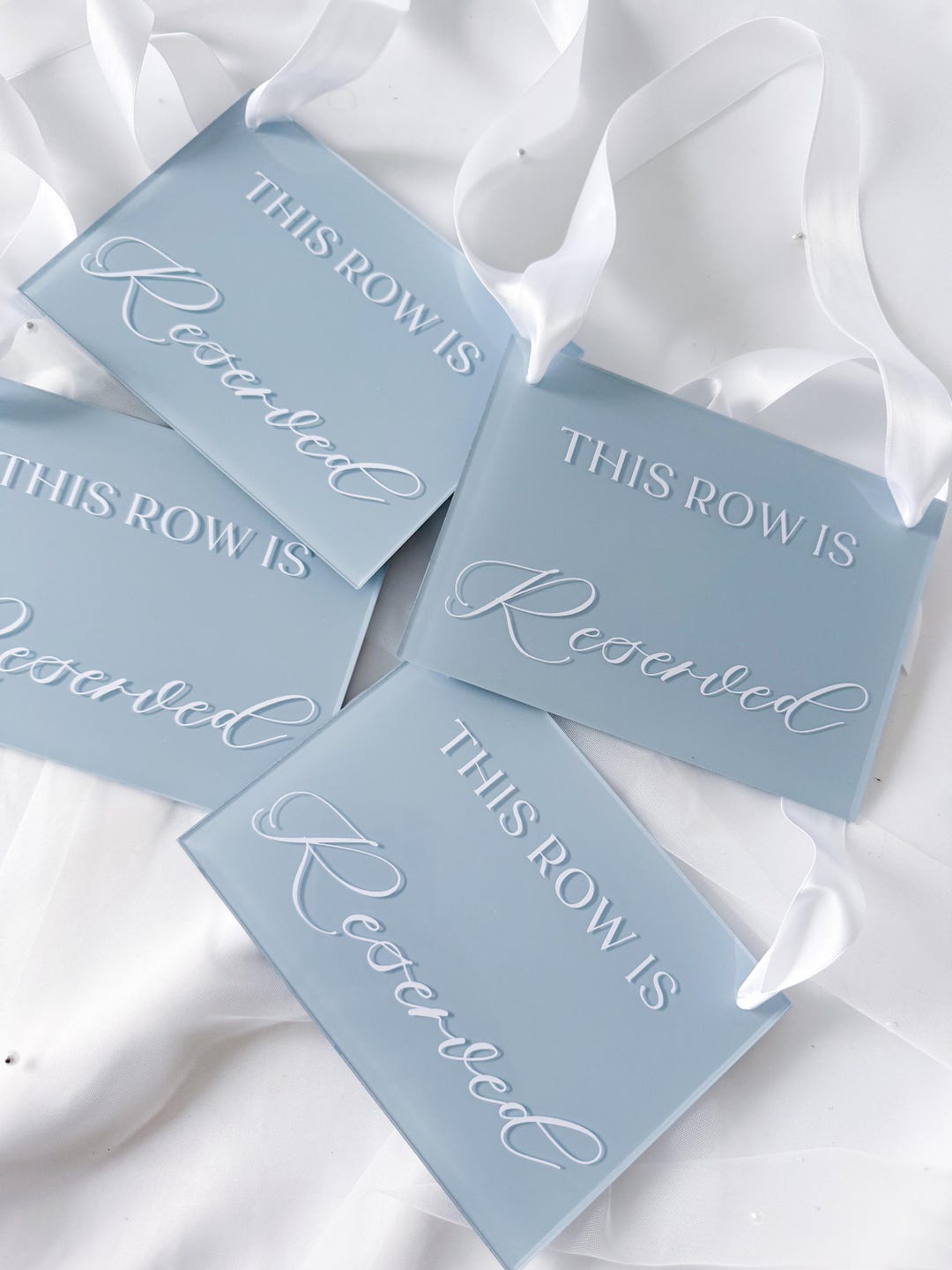 This Row is Reserved Sign for Wedding Ceremony, This Seat is Reserved ...