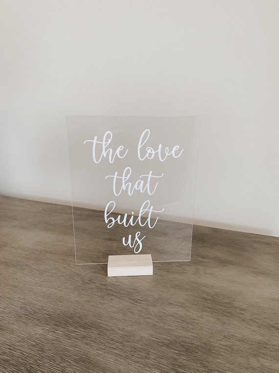 The Love That Built Us Wedding Decor Sign Wedding Day Verse - Etsy