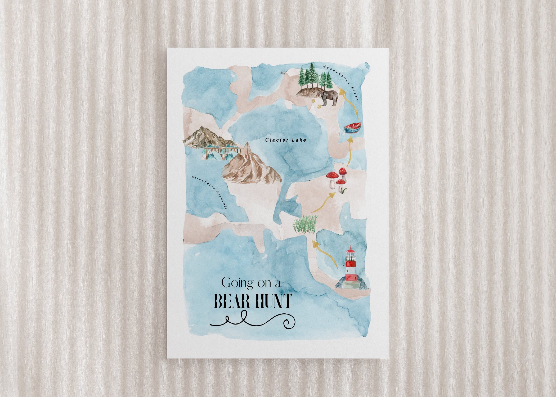 Going on A Bear Hunt Map | Make-believe, Pretend Play Find A Bear Guide ...