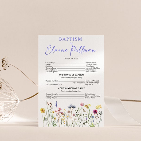 Lds Baptism Decor - Etsy