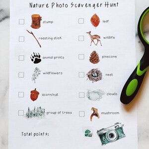 Nature Photo Scavenger Hunt Printable || Instant Download - Etsy