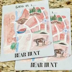 Going on A Bear Hunt Map Printable, Interactive Book Companion, Teddy ...