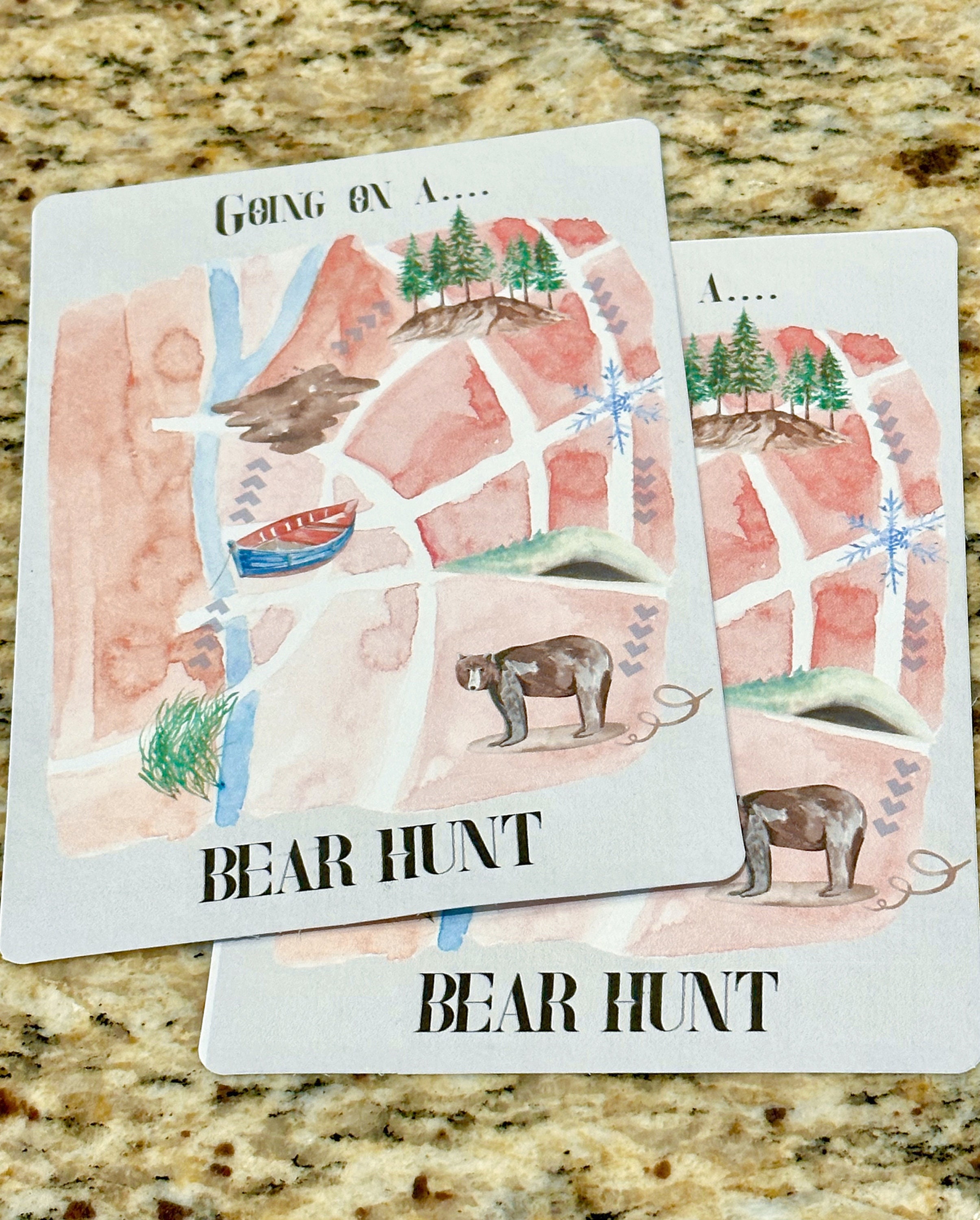 Going on A Bear Hunt Map Printable, Interactive Book Companion, Teddy ...