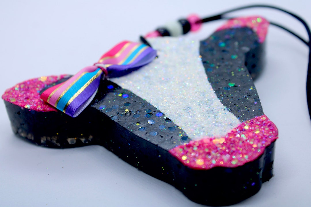 Pink and Black Cow Freshie Strawberry Kiwi Scented Car Freshener Cute ...