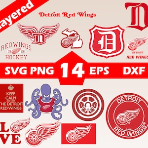 Detroit Red Wings Svg Logo Cut file for cricut | Etsy