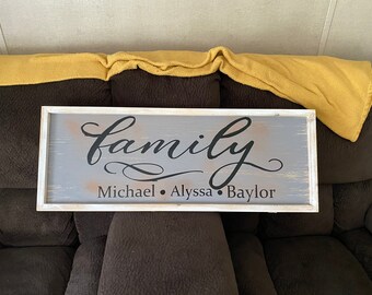 Family Sign - Etsy