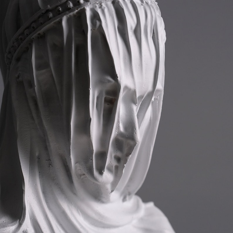 The Veiled Virgin Statue Veiled Lady Statue Home Decoration - Etsy