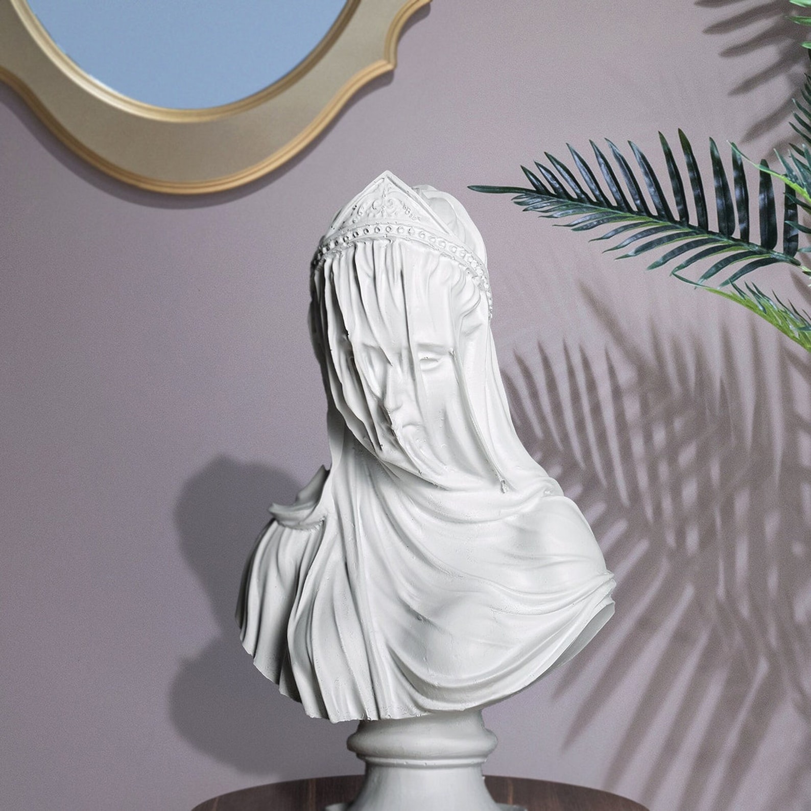 The Veiled Virgin Statue Veiled Lady Statue Home Decoration - Etsy