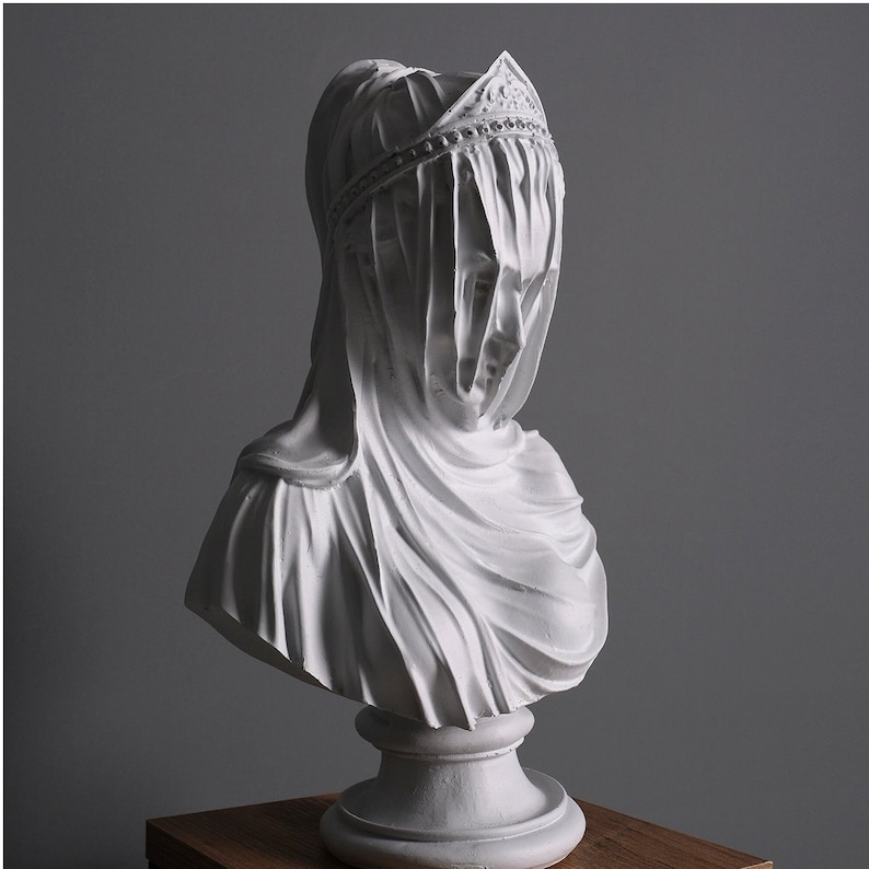 The Veiled Virgin Statue Veiled Lady Statue Home Decoration - Etsy