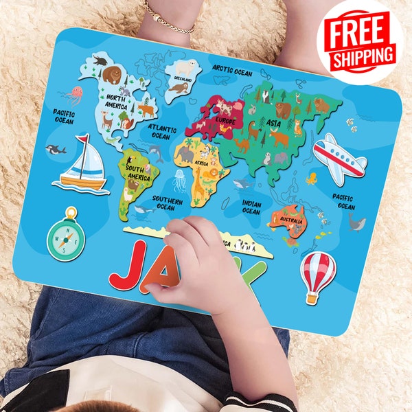 World Map No Name - Etsy