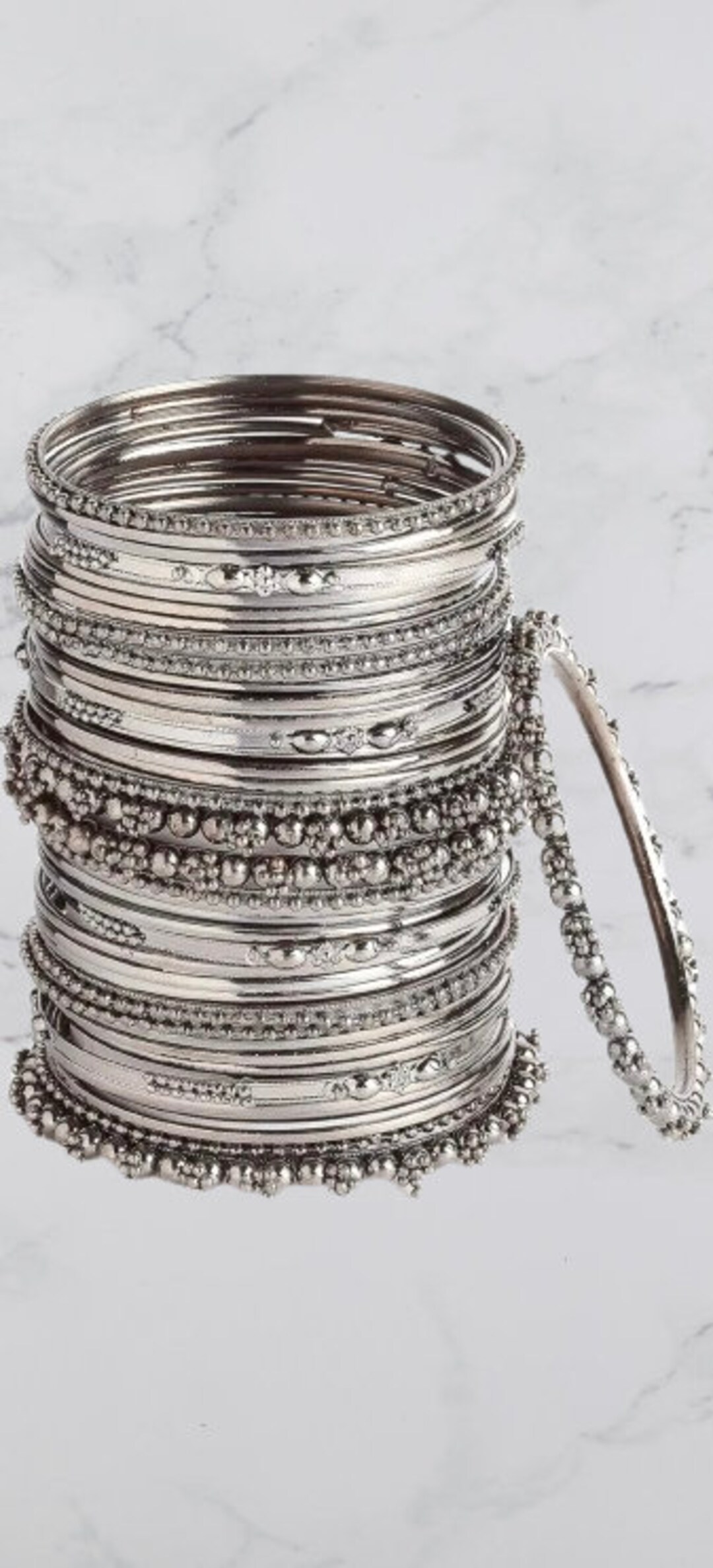 Black Metal Bangles Set With Kada for Women and Girls - Etsy