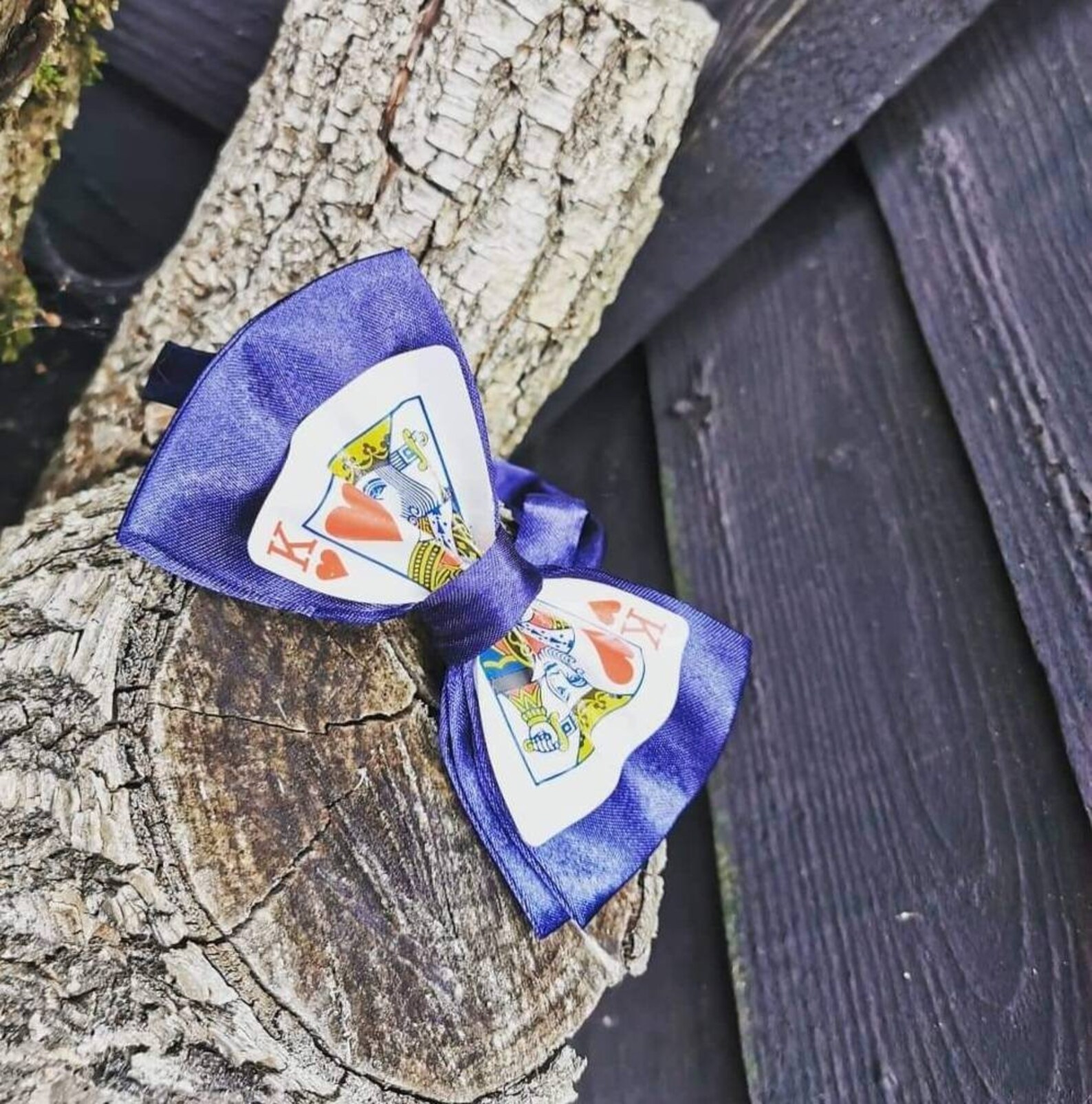 Playing Card Bow Tie, Dicky Bow, Playing Card, Queen of Hearts, Alice ...