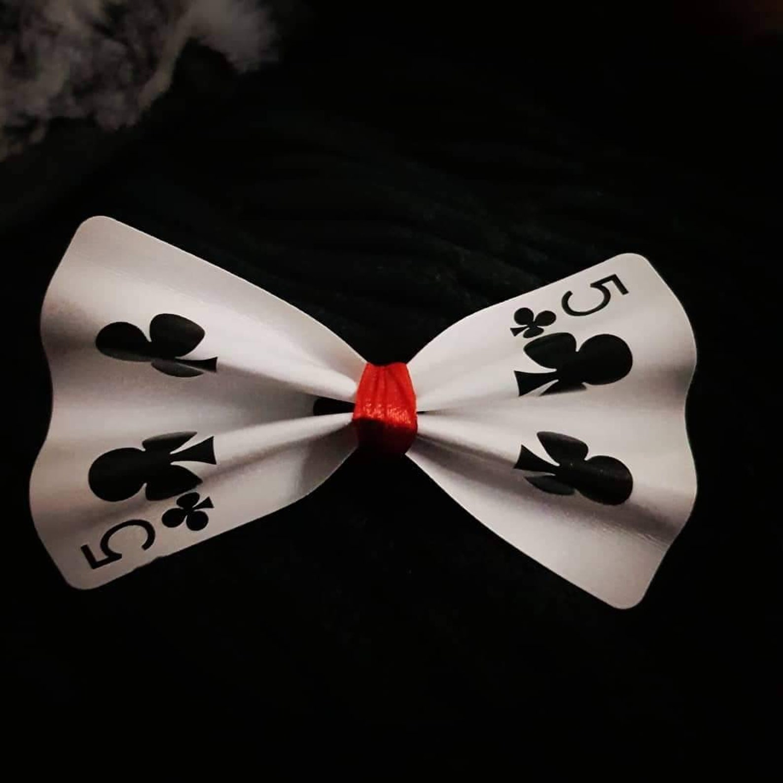 Playing Card Bow Tie, Dicky Bow, Playing Card, Queen of Hearts, Alice ...