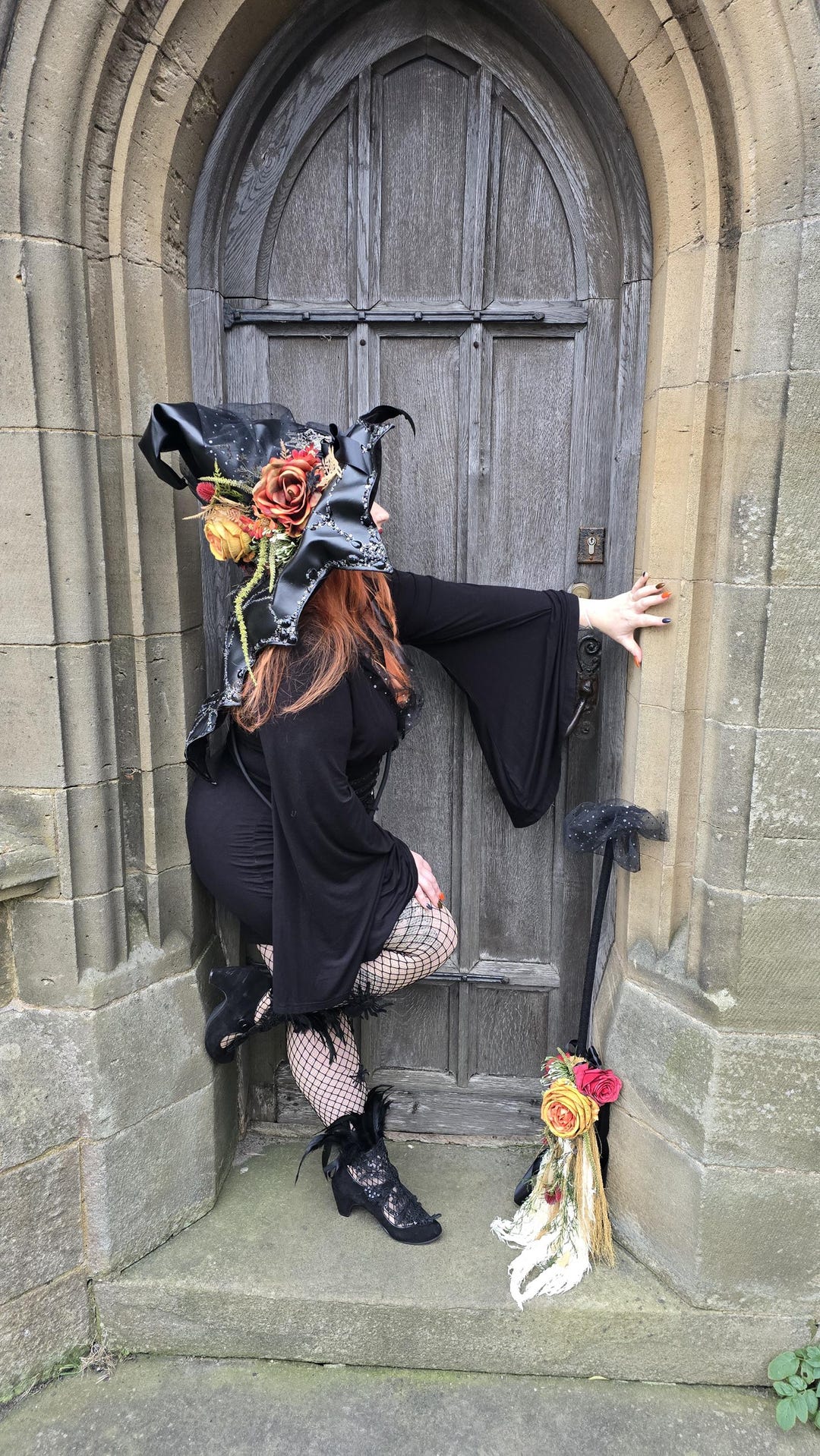 Floral Witch, Made to Measure Hat, Witches Hat, Botanical Witch ...