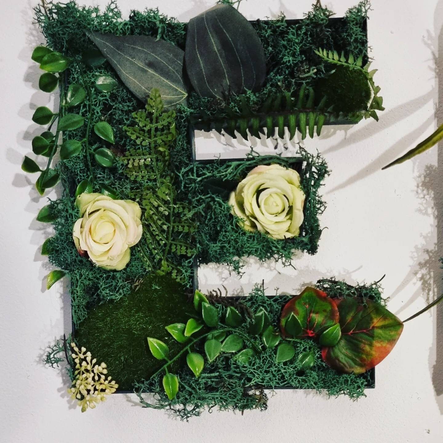 Moss letter, botanical moss letters, woodland sign, greenary words ...
