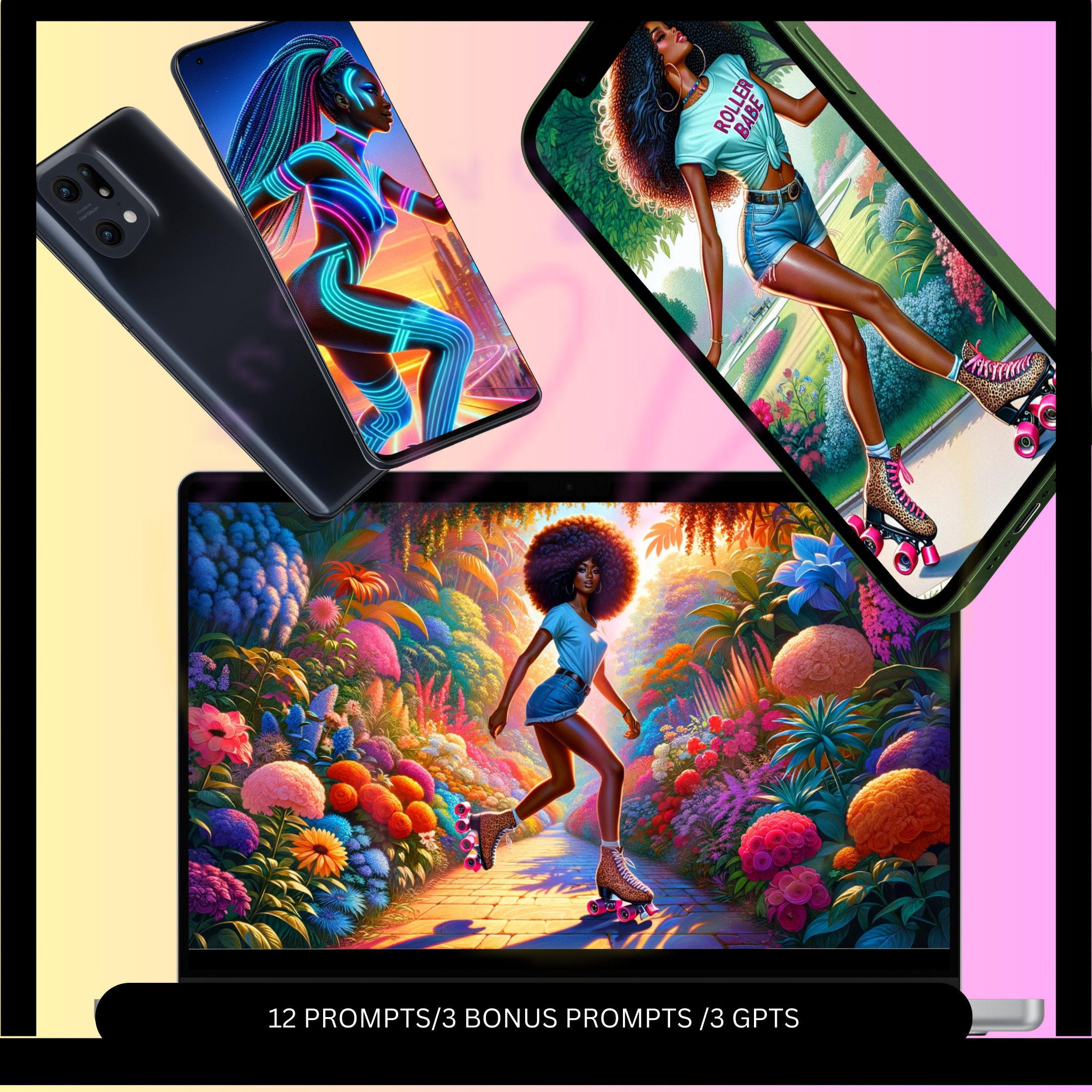 Chatgpt Dall E Roller Babes Prompt Guide, Twelve Beautiful Prompts 3 ...