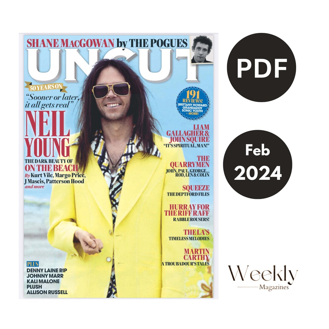 UNCUT UK February 2024 Magazine Issue Best Seller Magazine PDF Version Instant Download Weekly ...