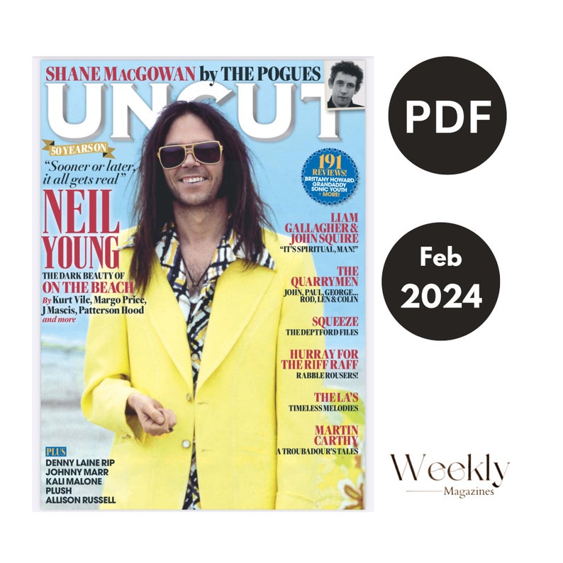 UNCUT UK February 2024 Magazine Issue Best Seller Magazine PDF Version Instant Download Weekly ...