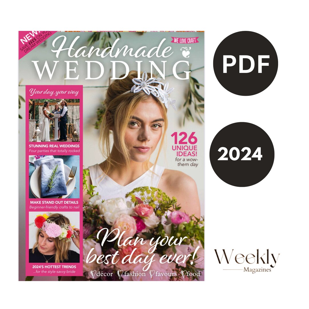 We Love Craft Handmade Wedding 2024 Magazine Issue Best Seller Magazine ...