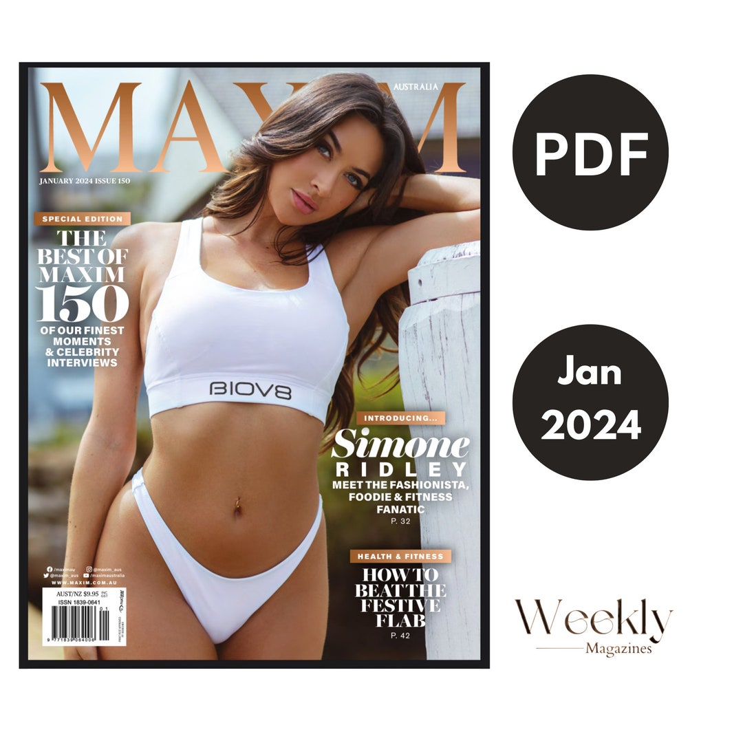 Maxim Australia January 2024 Magazine Issue Best Seller Magazine PDF Version Instant Download - Etsy