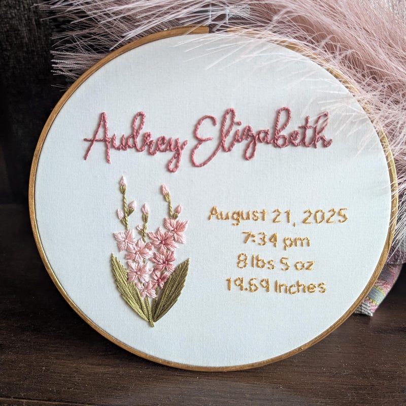 Handmade Birth Announcement - Etsy