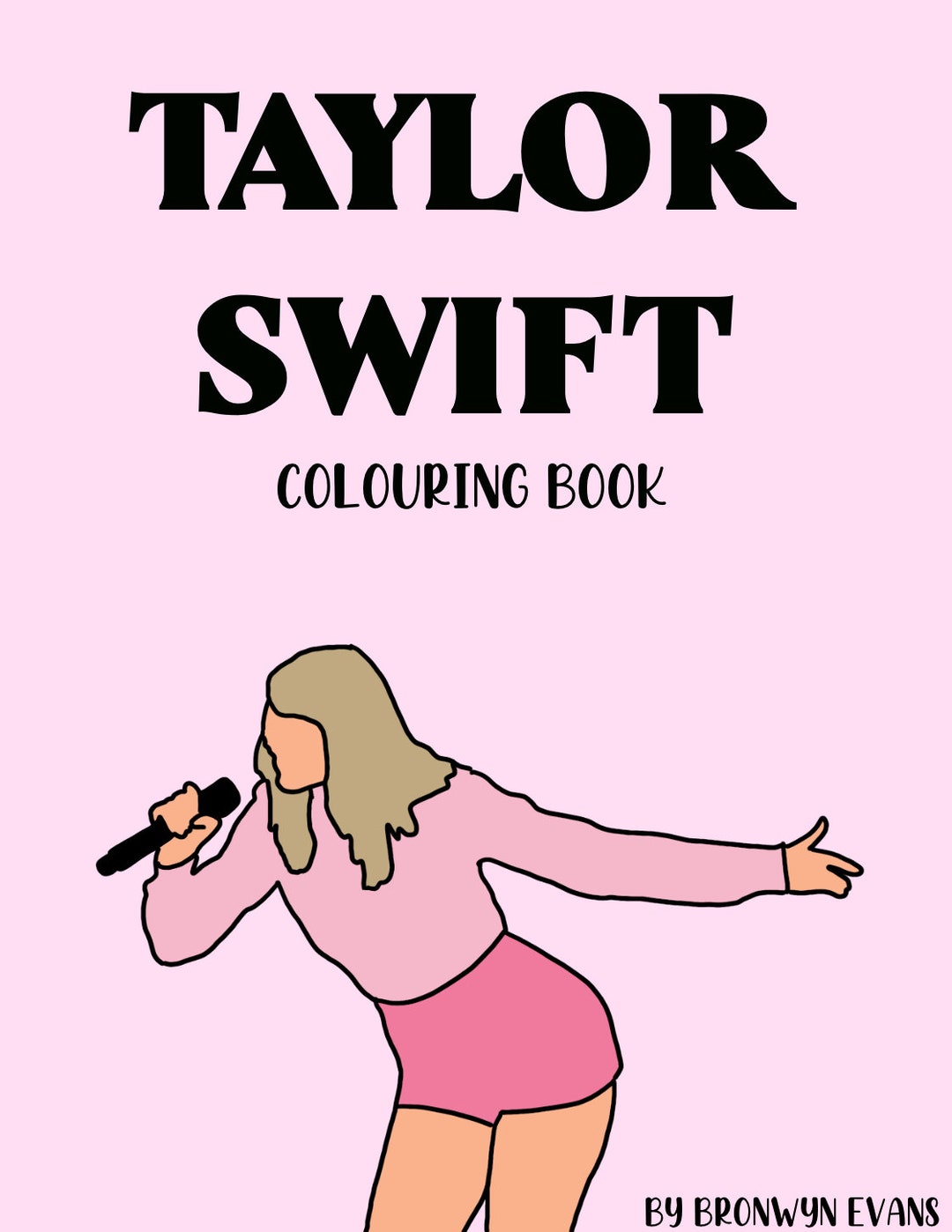 DIGITAL Taylor Swift - Colouring Book - Etsy