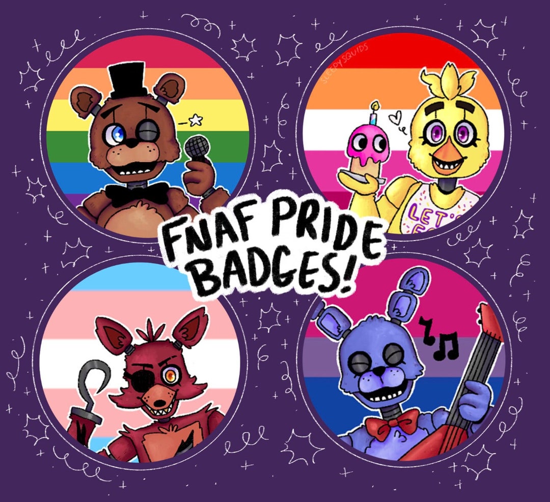 FNAF Pride Button Badges - Etsy