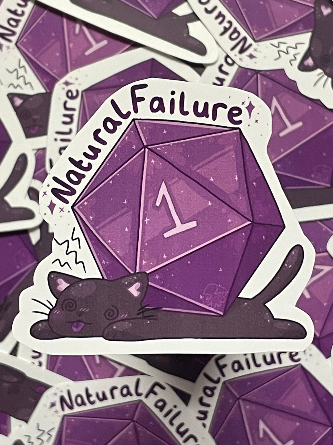 Natural Failure - D&D Sticker - Etsy
